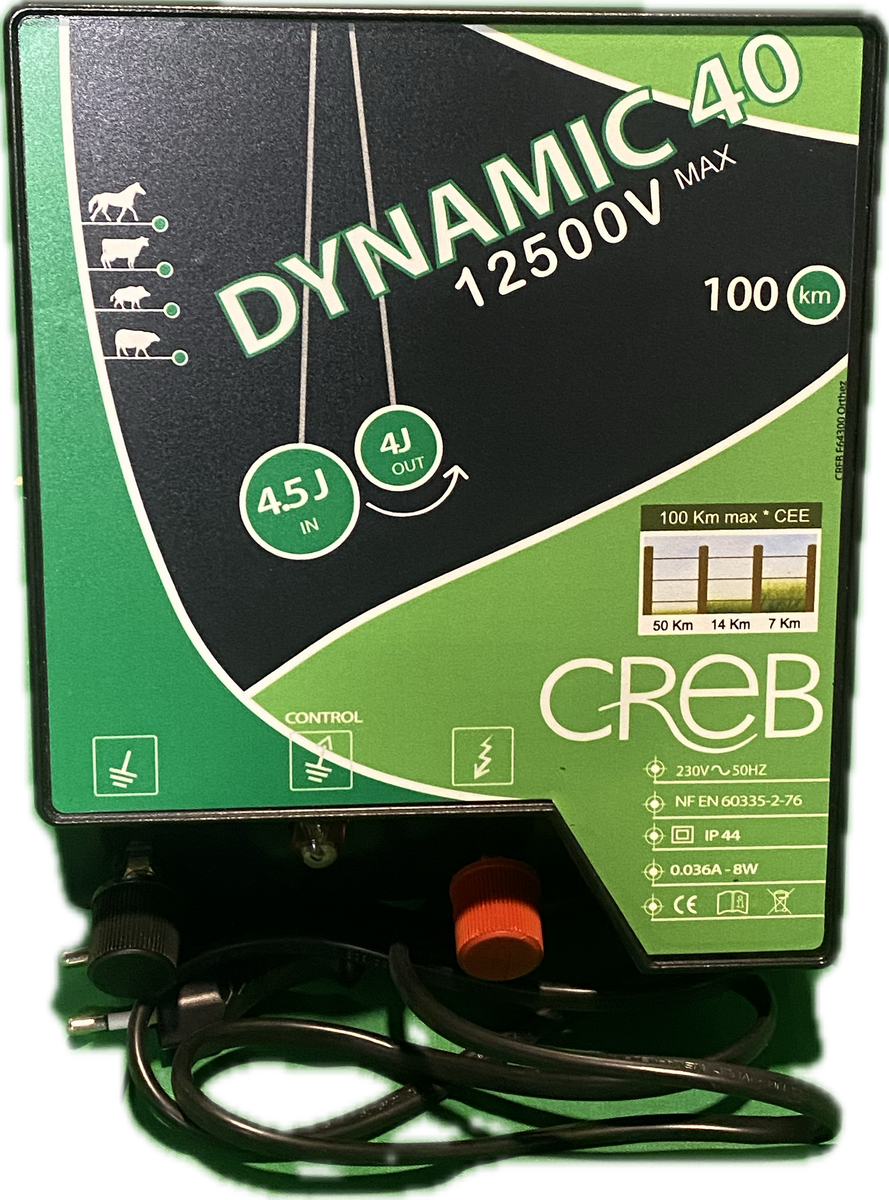 Electrificador de Cercas Dynamic 40 de CREB: Potencia y Alcance para G ...